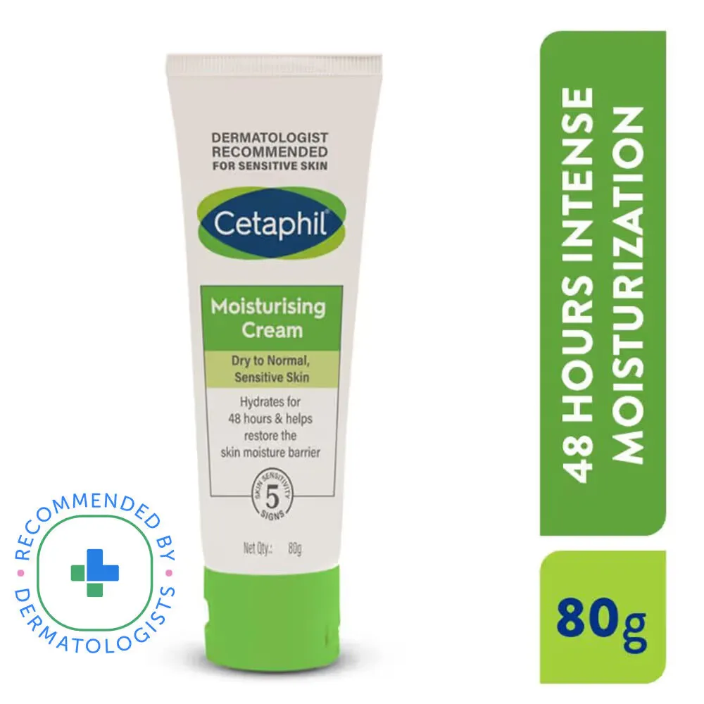 Cetaphil Moisturizing Cream Dry To Normal Sensitive Skin 80g